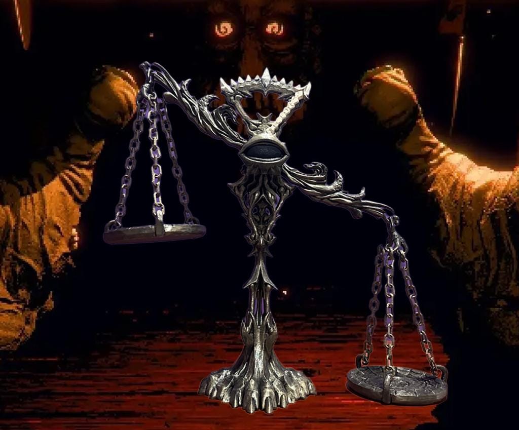 3D Printed Scale From INSCRYPTION ( Functional ) - Etsy