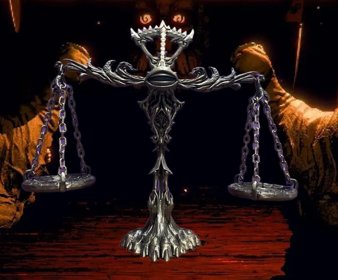 3D Printed Scale From INSCRYPTION ( Functional ) - Etsy