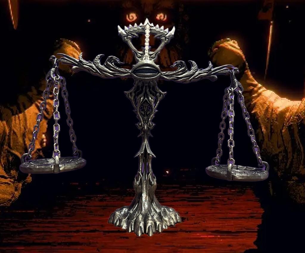 3D Printed Scale From INSCRYPTION ( Functional ) - Etsy