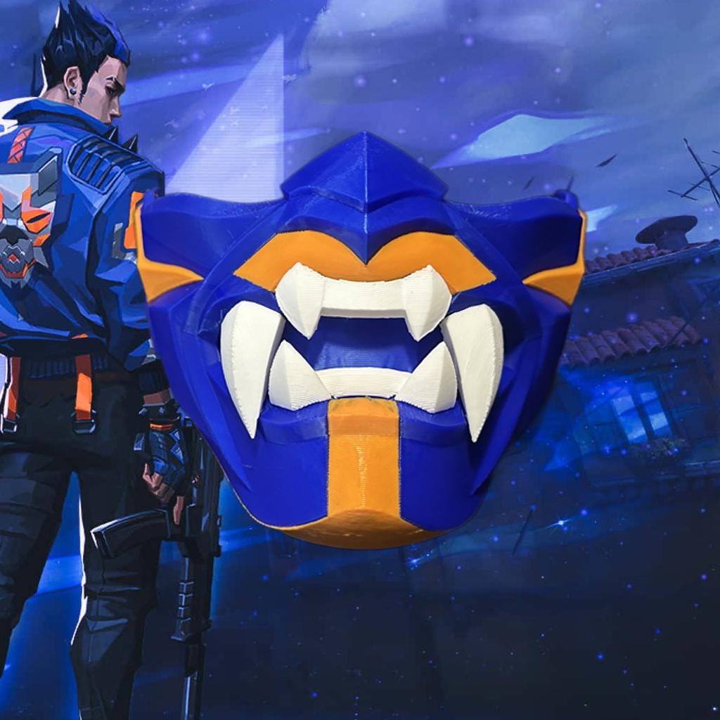 3D Printed YORU Mask Cosplay / Prop From VALORANT - Etsy