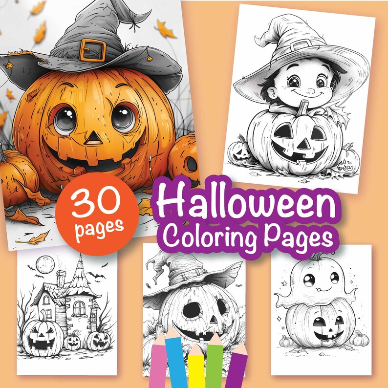 30 Halloween Pumkin Coloring Pages - Adult and Kids Coloring Book ...