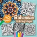 30 Bohemian Coloring Pages - Adults and Kids Coloring Book, Digital ...