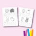 A-Z Fruits Coloring Pages, Kids Worksheets, Printable Alphabet Coloring ...