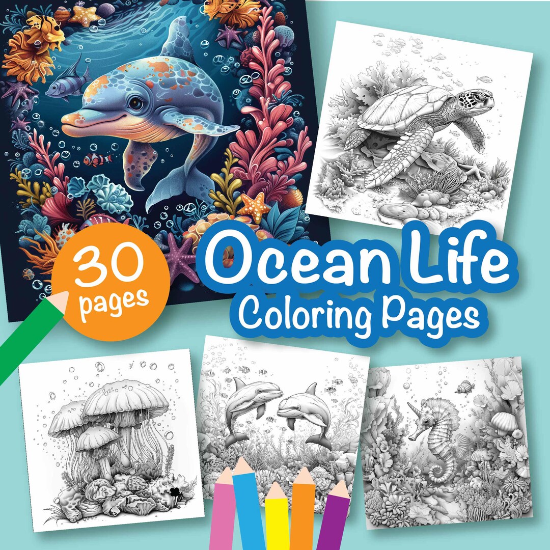 30 Ocean Coloring Pages, Under the Sea Coloring Pages Printable ...