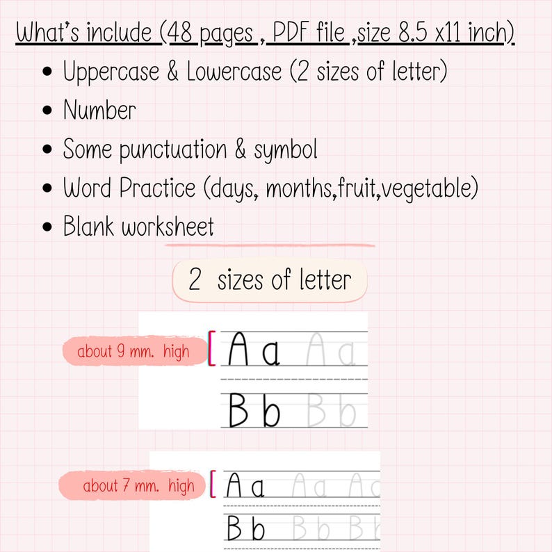 Handwriting Practice Worksheets,printable Handwriting Sheet,alphabet Tracing Sheets for Teenage ...