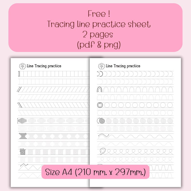 Zentangle® Practice Sheet Template: Geometric Relaxing Pattern Art ...