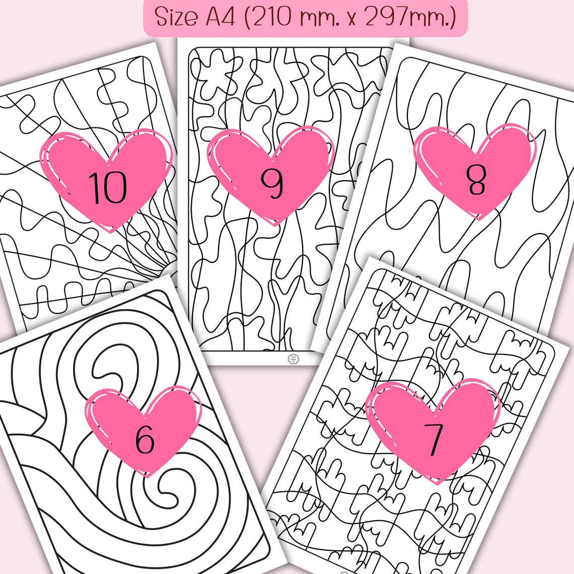 Zentangle® Practice Sheet Template: Relaxing Pattern Art (digital ...