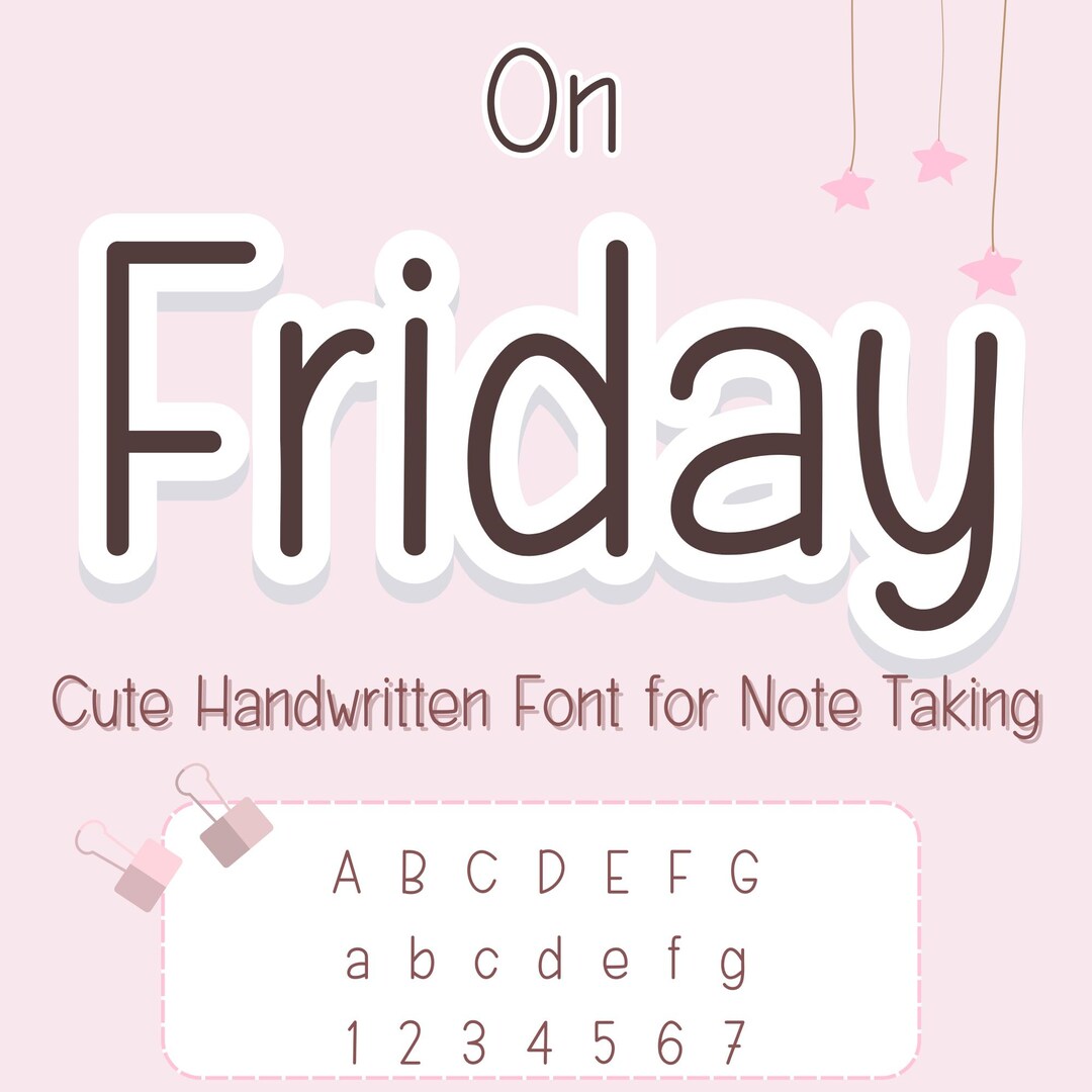 Handwriting Font for Goodnotes , Note-taking Font, Procreate Fonts ...