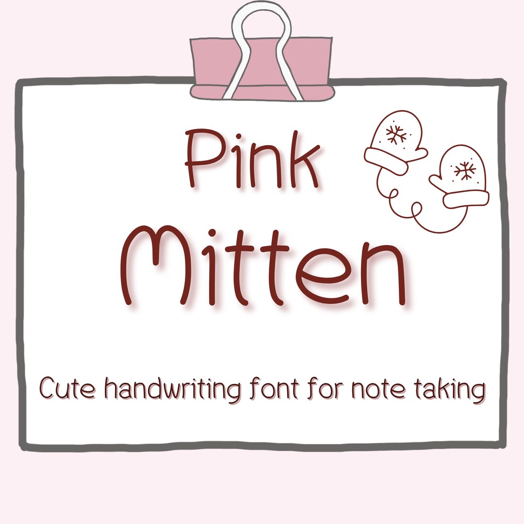 Handwriting Font for Goodnotes, Note-taking Font, Student Fonts ...