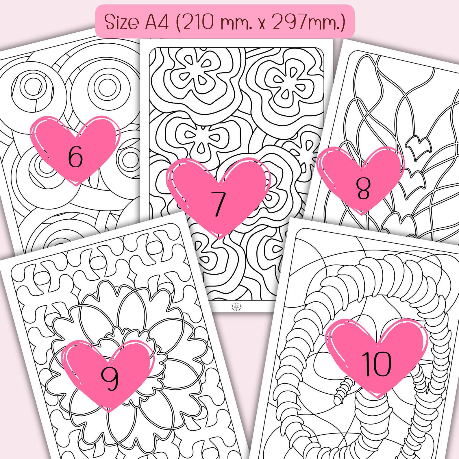 10 Pages Blank Zentangle® Practice Sheet Template,zentangle Pattern ...