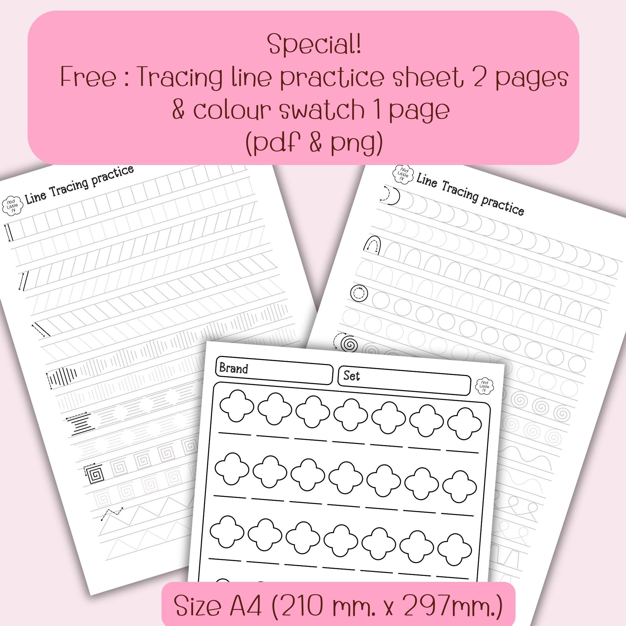 10 Pages Blank Zentangle® Practice Sheet Template,zentangle Pattern ...