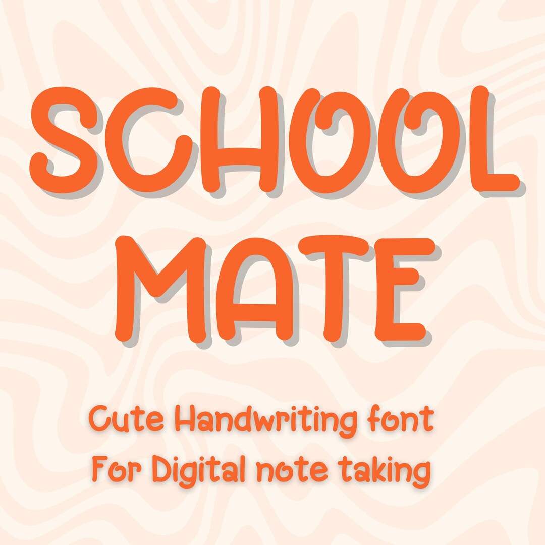 Cute Handwriting Font for Goodnotes, Note Taking, Procreate Fonts ...