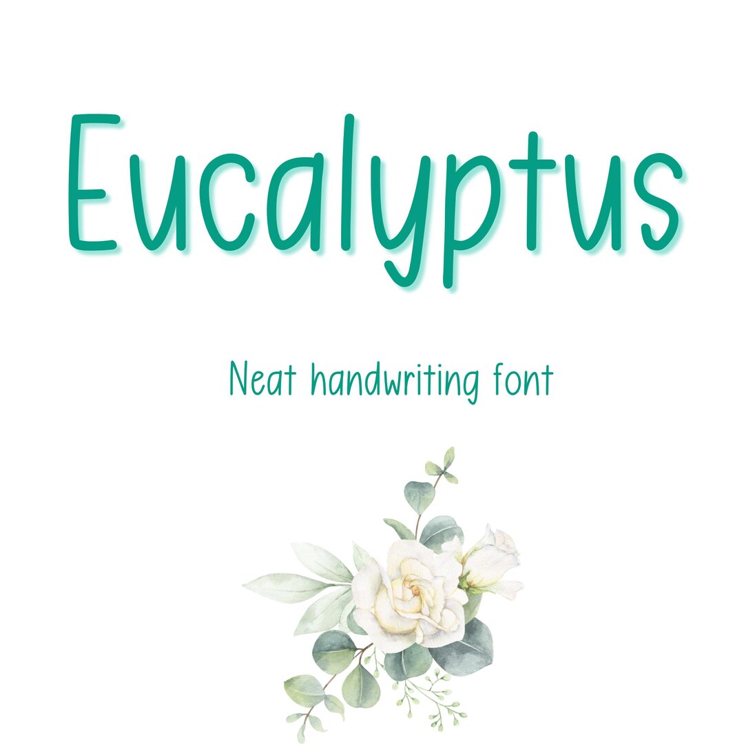 Eucalyptus Handwritten Font for Planner, iPad ,neat and Skinny Style ...