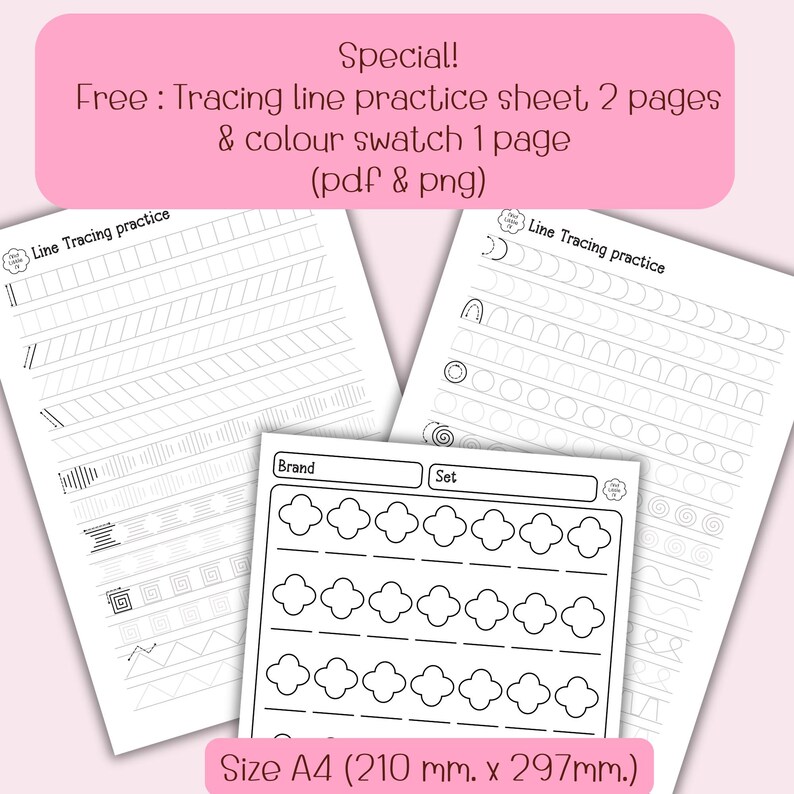 Zentangle Practice Sheet Templates: String Art, Line Tracing (PDF & PNG ...