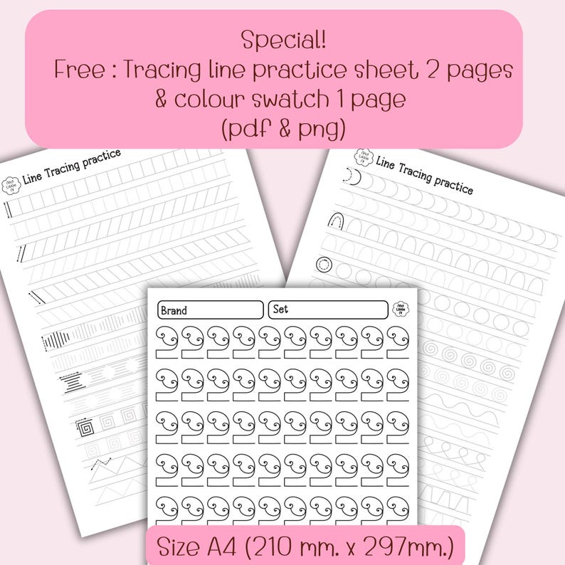 10 Pages Blank Zentangle® Practice Sheet Template,zentangle Pattern ...