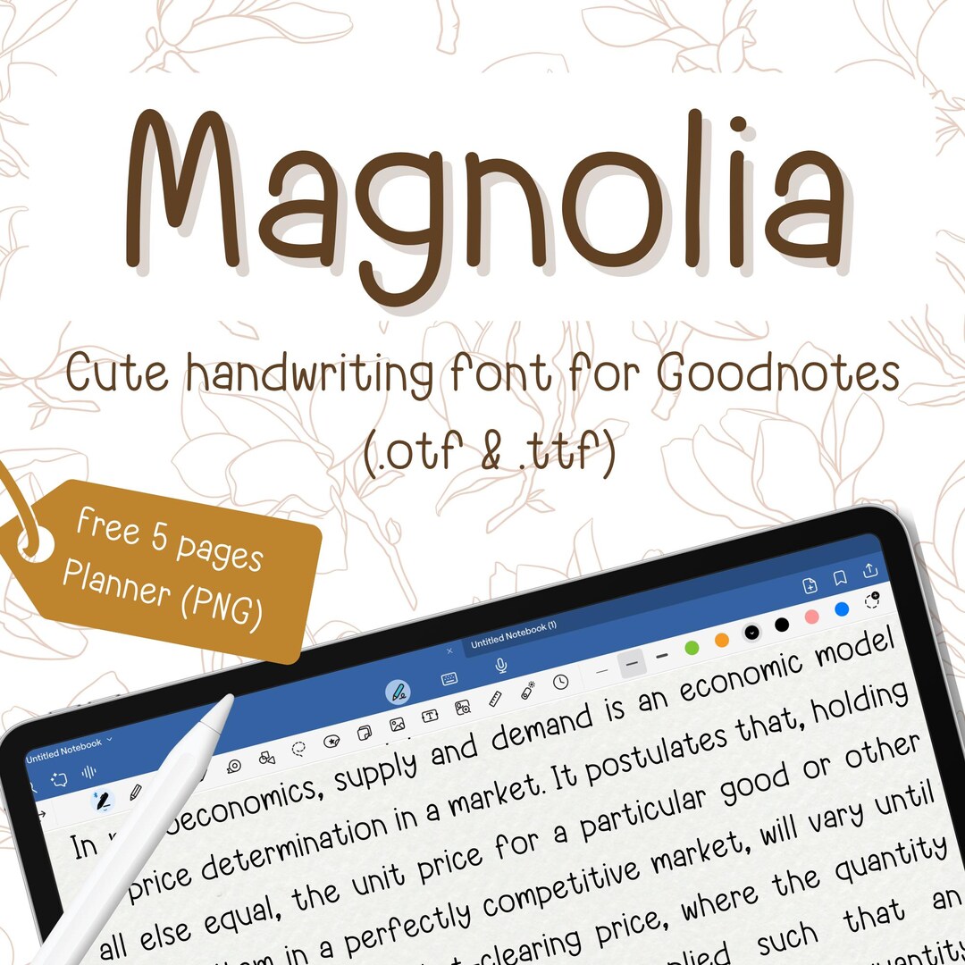Handwriting Font, Handwritten Font, Neat Font, Cute Font, Goodnotes ...