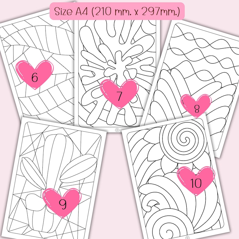 10 Pages Blank Zentangle® Practice Sheet Template,zentangle Pattern ...