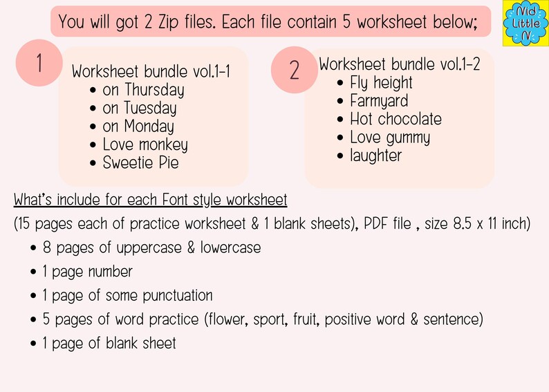 Handwriting Practice Sheets Bundle ,ABC Letter Tracing Workbook Bundle ...