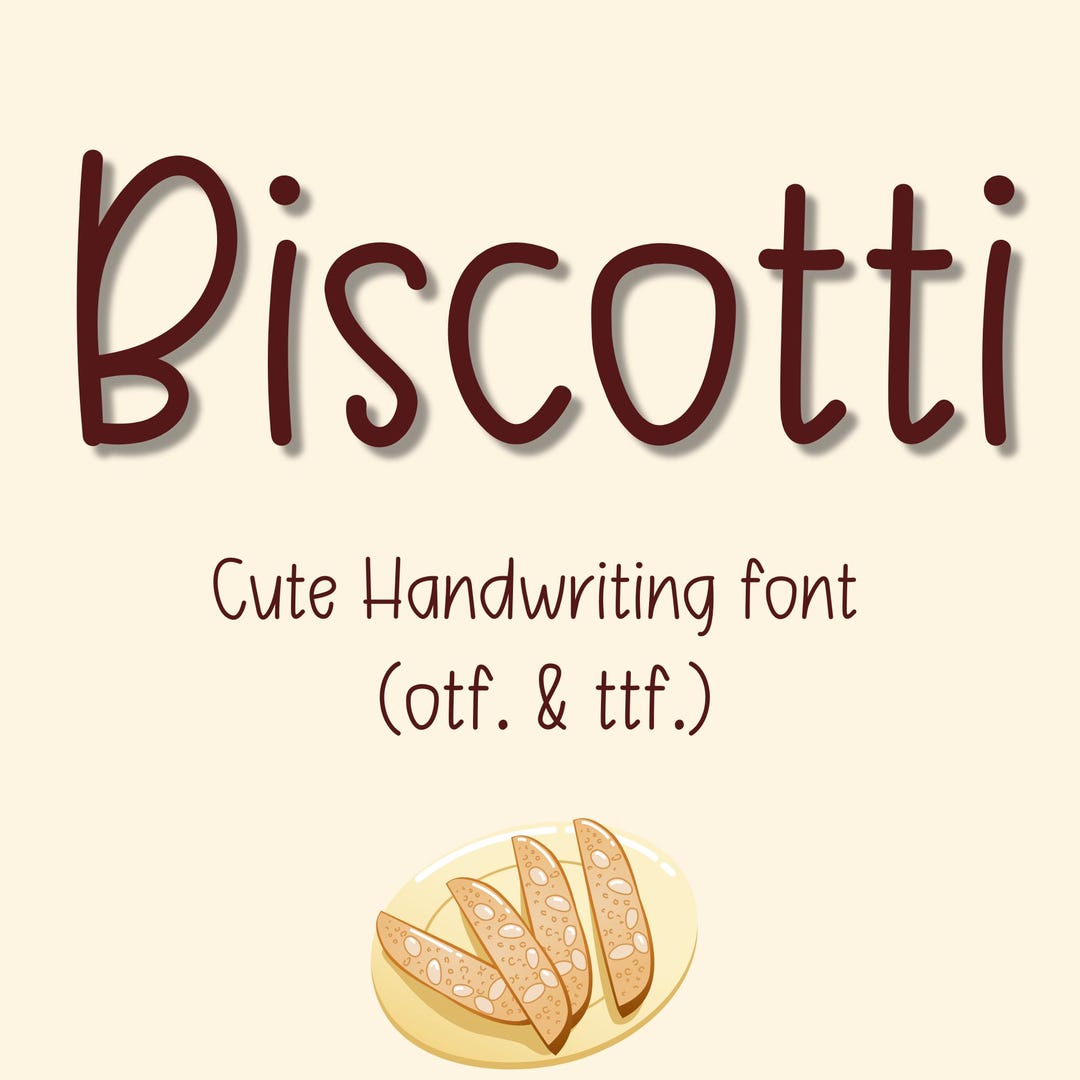 Biscotti Handwriting Font: Neat and Clean Digital Planner Font (OTF ...