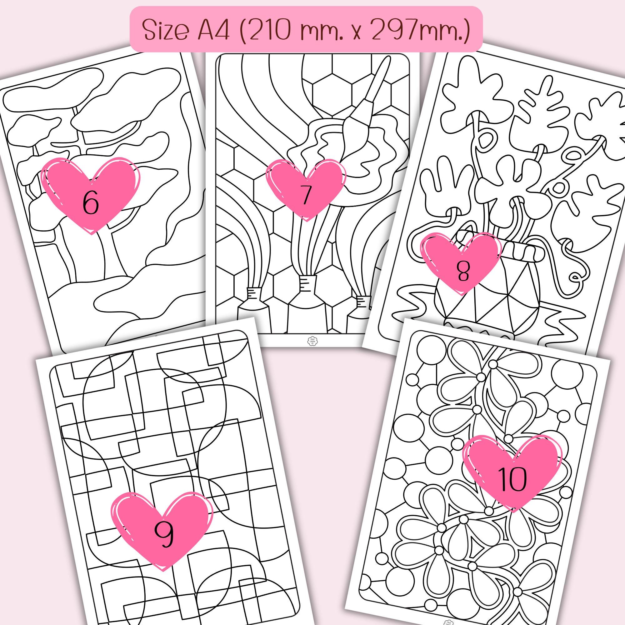 Zentangle® Practice Sheet Template: Easy & Bold Patterns (PDF Download ...