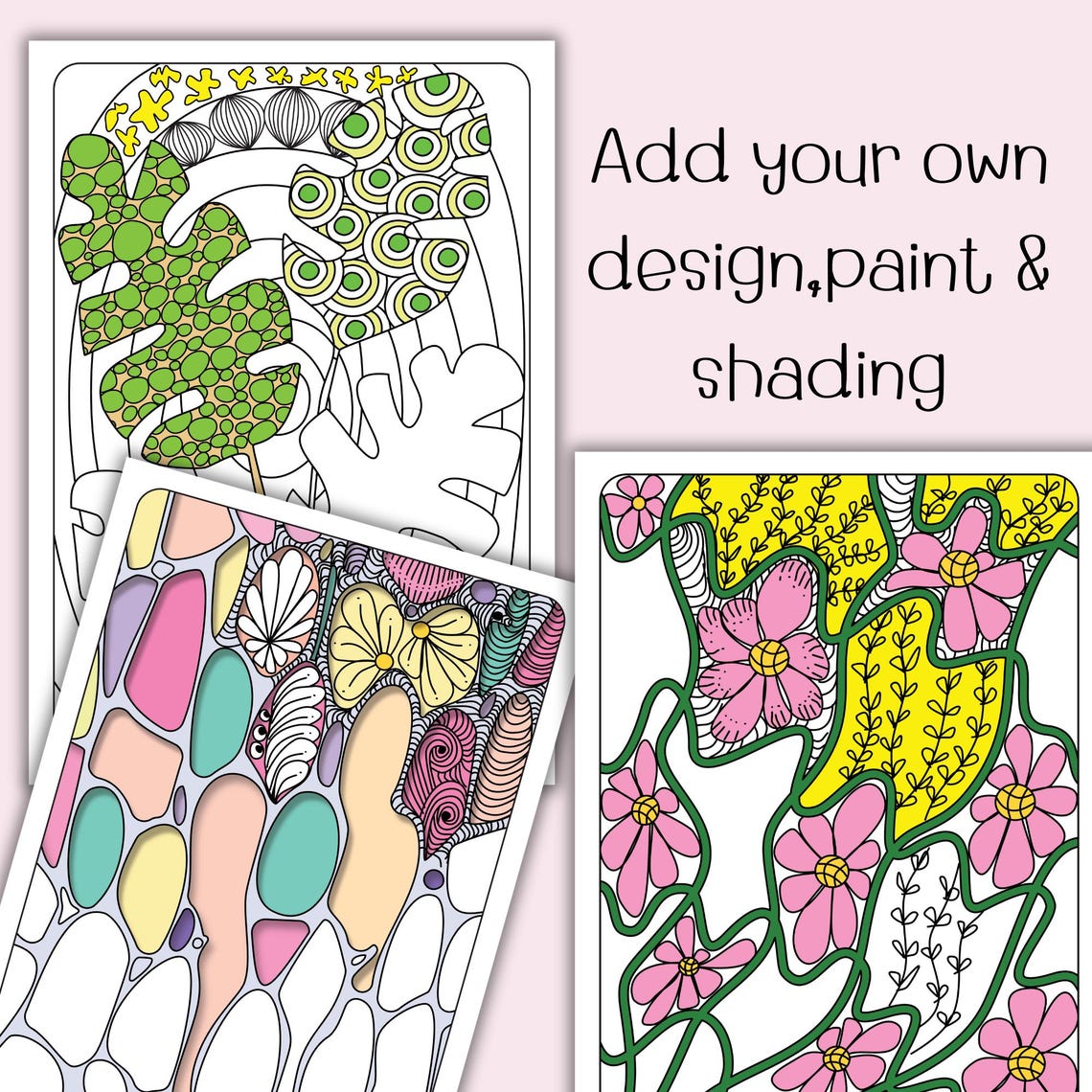 Blank Zentangle® Practice Sheet Template: 10 Pages, Relaxing Art (PDF ...