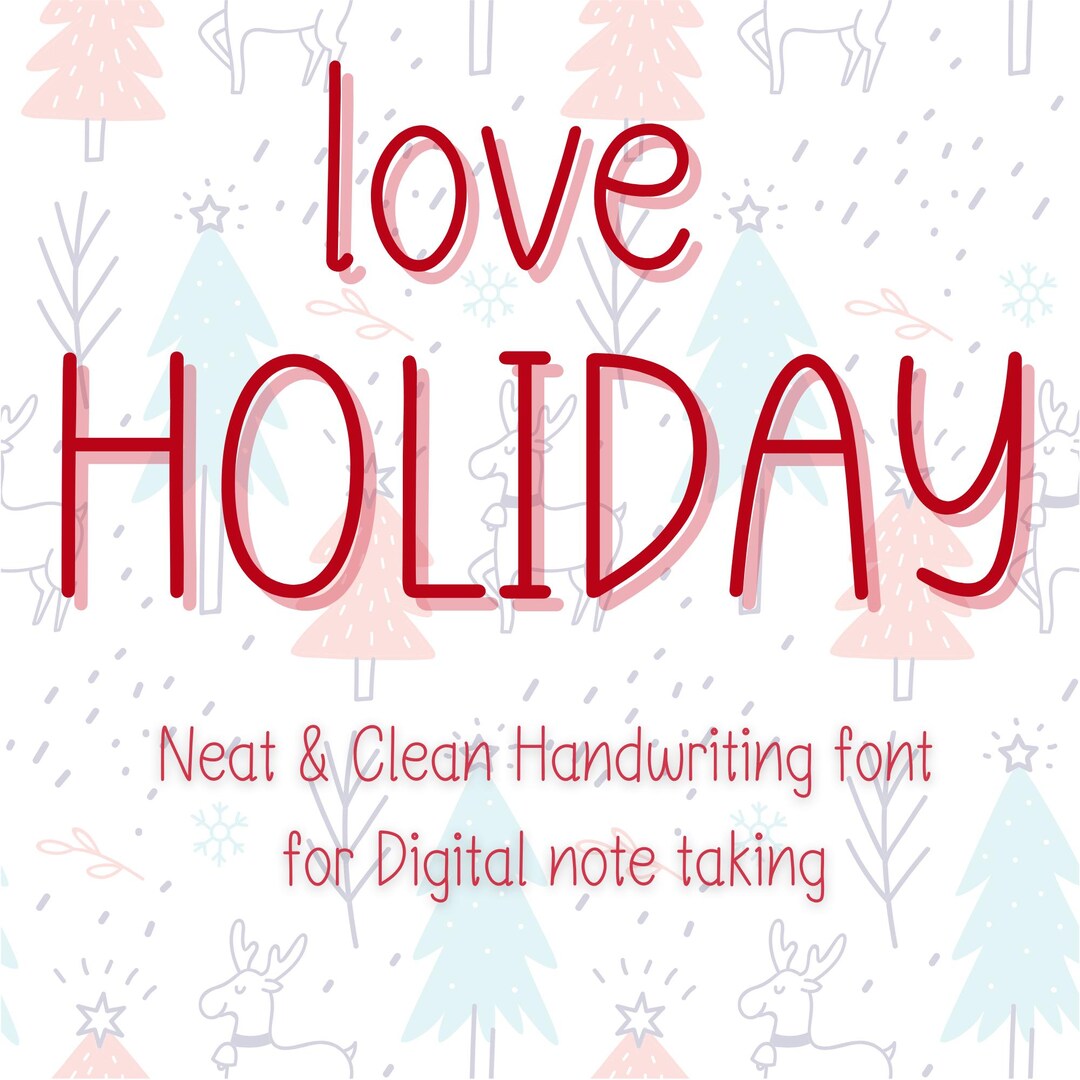 Handwritten Font for Goodnotes, Procreate Fonts, Student Fonts, Clean ...