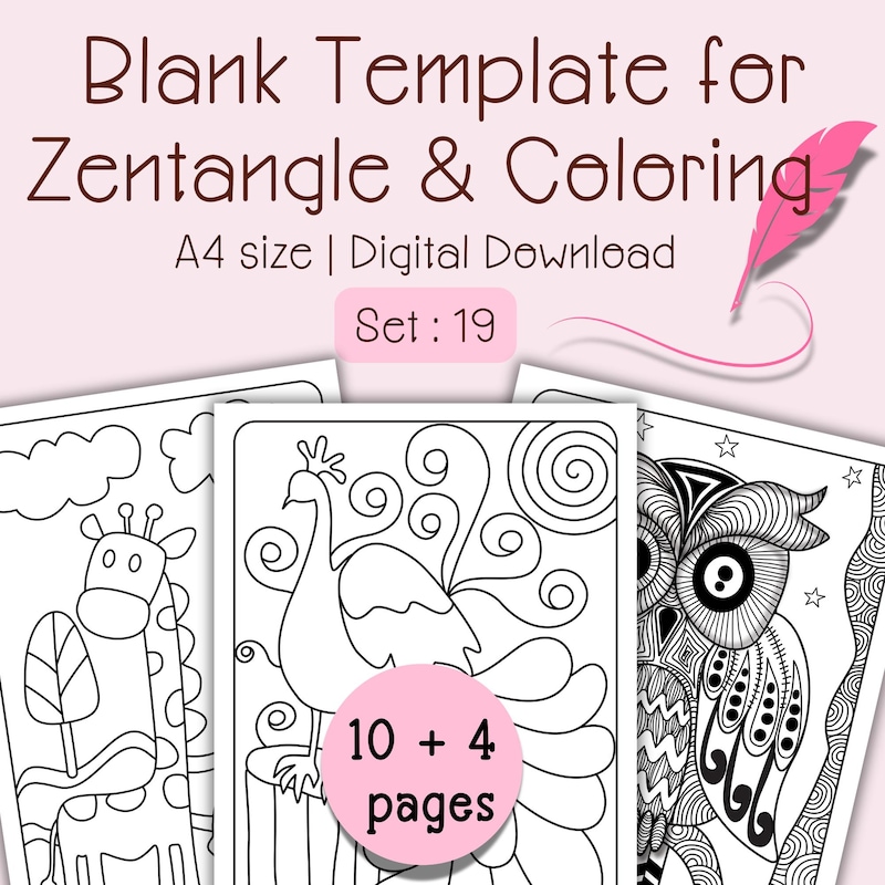 Zentangle Animal - Etsy