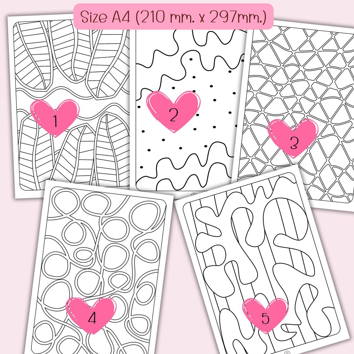 Zentangle® Practice Sheet Template: Relaxing Pattern Art (digital ...