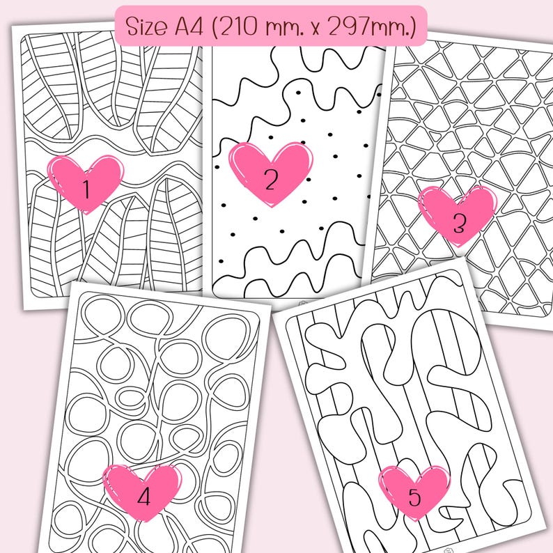 10 Pages Blank Zentangle® Practice Sheet Template,zentangle Pattern ...