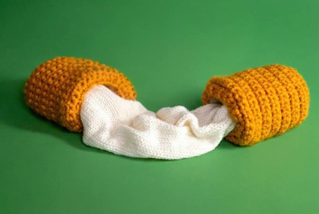 Mozzarella Pulling Scarf Crochet Pattern, Knitting Pattern, English ...
