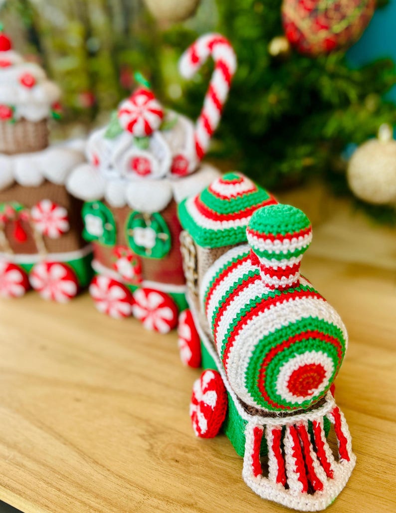 Sweet Christmas Train Crochet Pattern, Christmas Crochet, Christmas ...