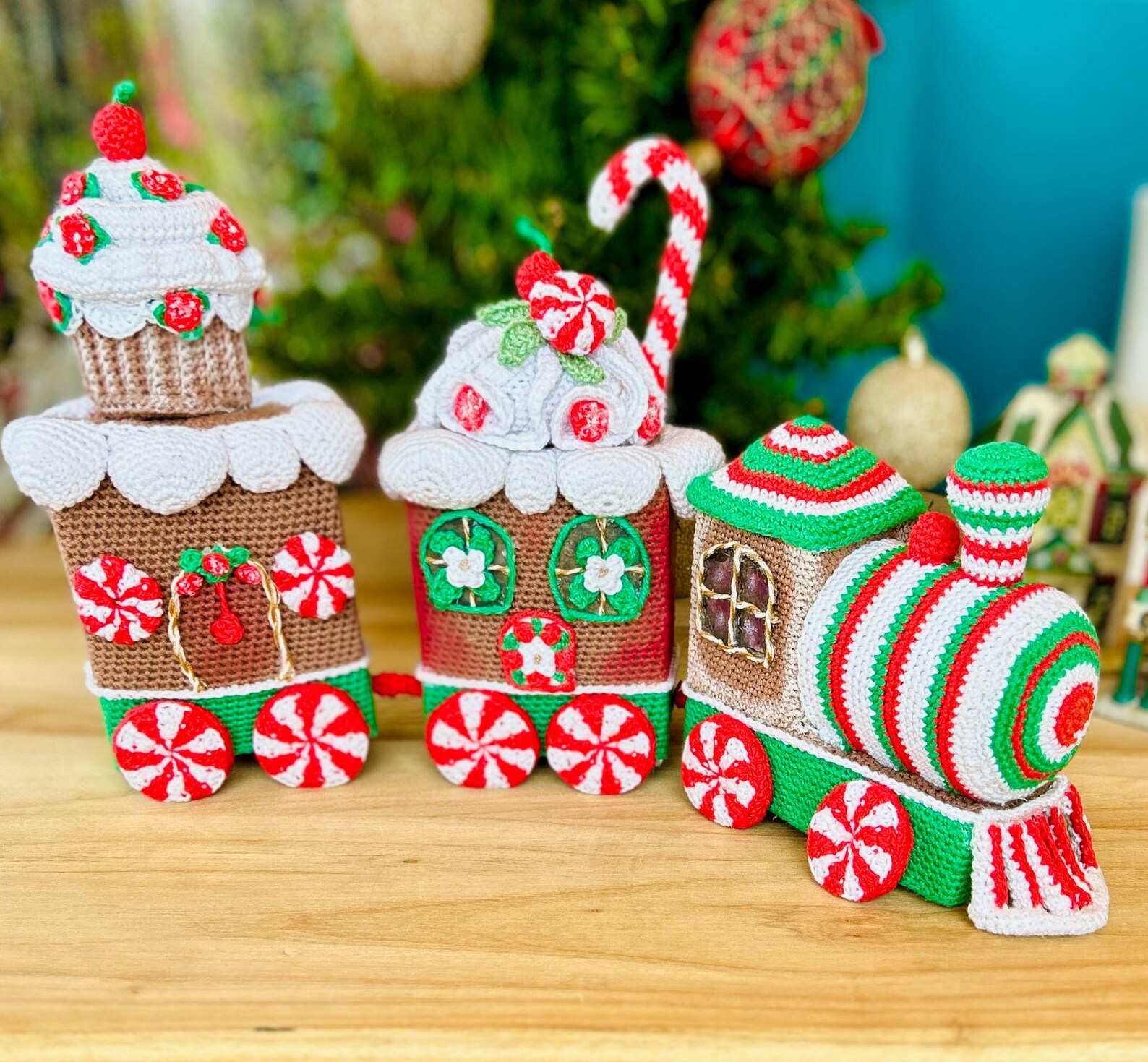 Sweet Christmas Train Crochet Pattern, Christmas Crochet, Christmas ...