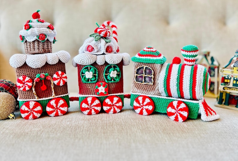Sweet Christmas Train Crochet Pattern, Christmas Crochet, Christmas ...
