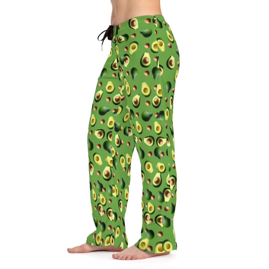 Avocado Women's Pajama Pants, Comfy Lounge Sleepwear for Her, Green ...