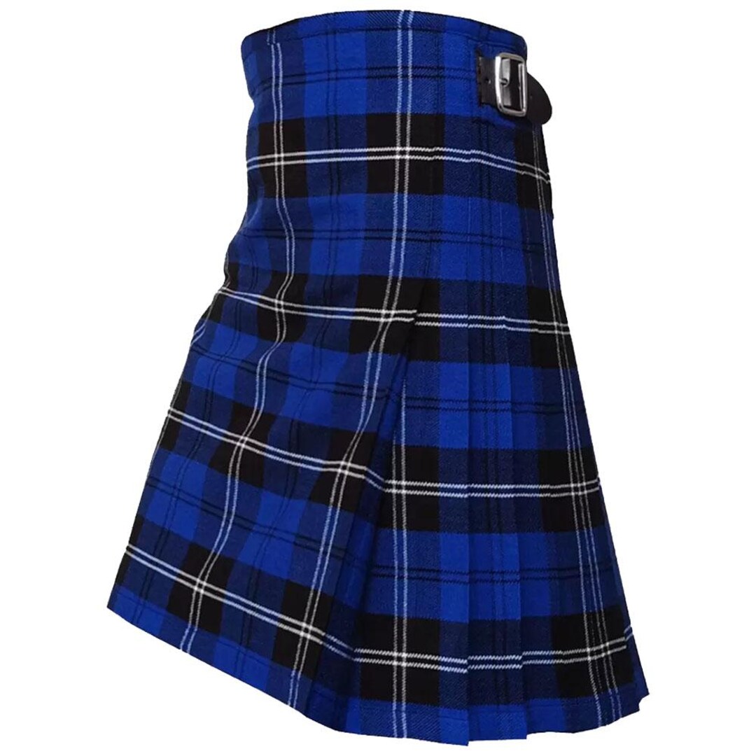 Scottish Traditional Ramsay Blue 8 Yard Heavy Weight Tartan Kilt - Men ...