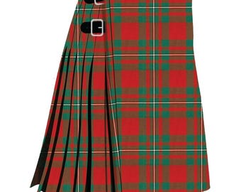 Scottish Traditional Clan Red Ross 8 Yard Heavy Weight Tartan Kilt ...