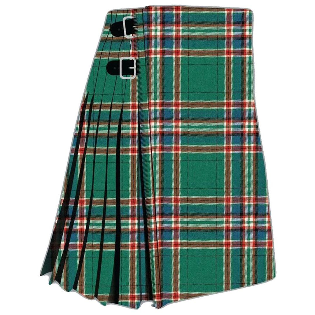 Scottish Traditional Macfarlane Hunting Ancient 8 Yard Heavy Weight Tartan Kilt - Men's Handmade ...
