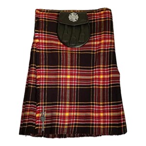 Scottish Traditional Firefighters 8 Yard Heavy Weight Tartan Kilt - Men ...