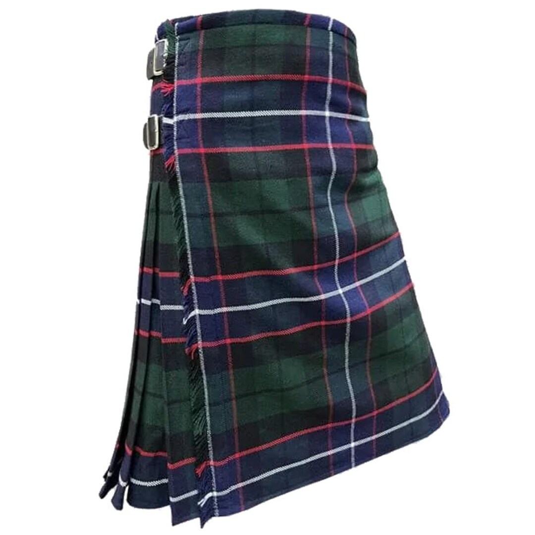 Scottish Traditional Russell Modern 8 Yard Heavy Weight Tartan Kilt - Men's Handmade Tartan ...