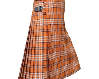 Scottish Traditional Clan Mackay 8 Yard Heavy Weight Tartan Kilt - Men ...