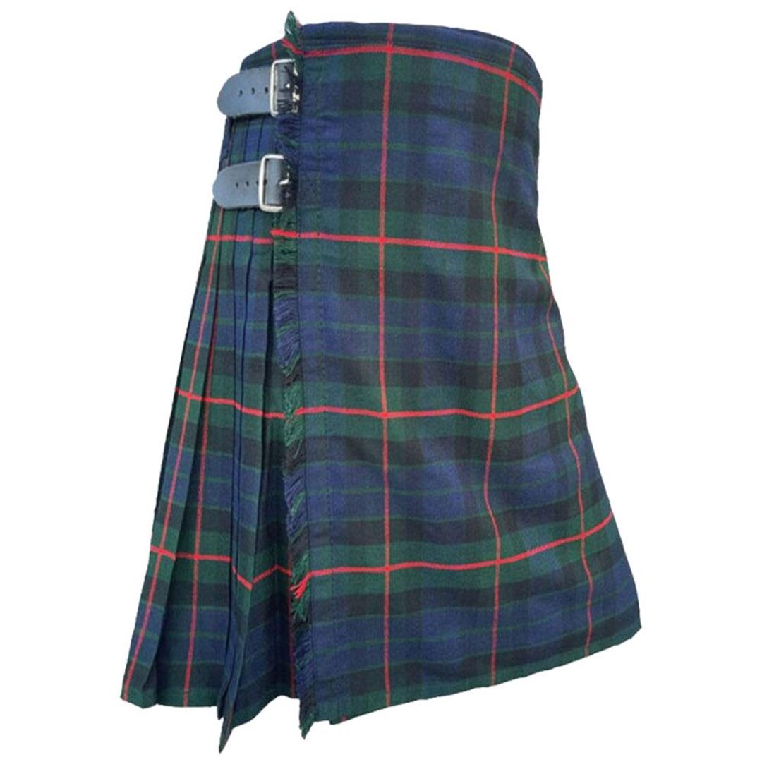 Scottish Traditional Gunn Modern 8 Yard Heavy Weight Tartan Kilt - Men's Handmade Tartan Kilts ...