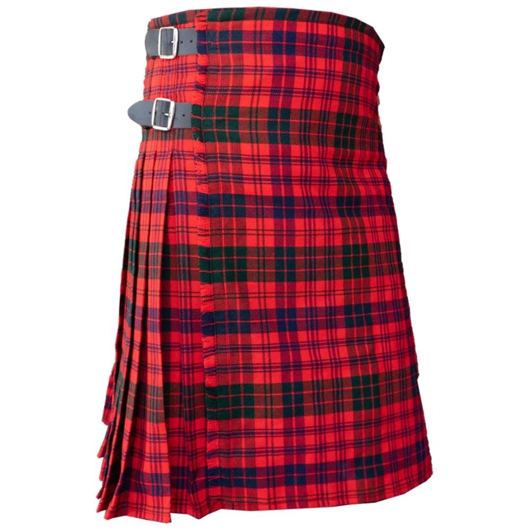 Scottish Traditional Clan Red Ross 8 Yard Heavy Weight Tartan Kilt ...