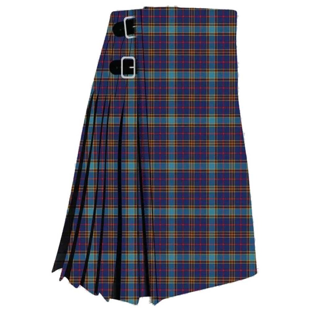 Scottish Traditional Balfour Blue Modern 8 Yard Heavy Weight Tartan Kilt - Men's Handmade Tartan ...
