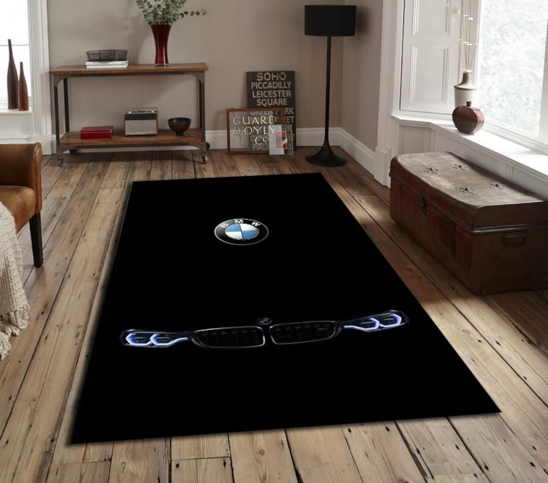 BMW Gift, BMW Rug, Car Logo Rug, Bmw, Modern Rug, Antislip Rug, BMW ...
