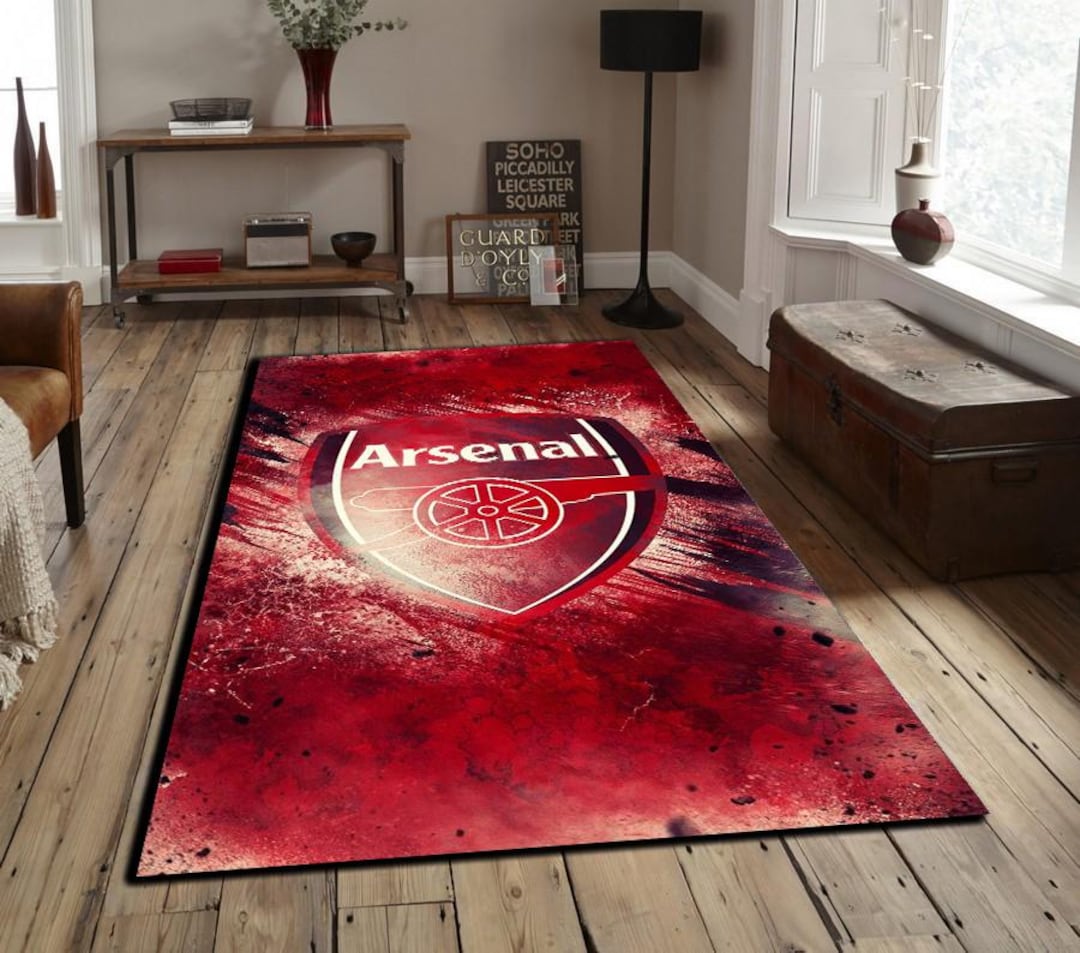 Arsenal Rug, Football Rug, Arsenal, Modern Rug, Anti-slip Rug, Room Rug ...
