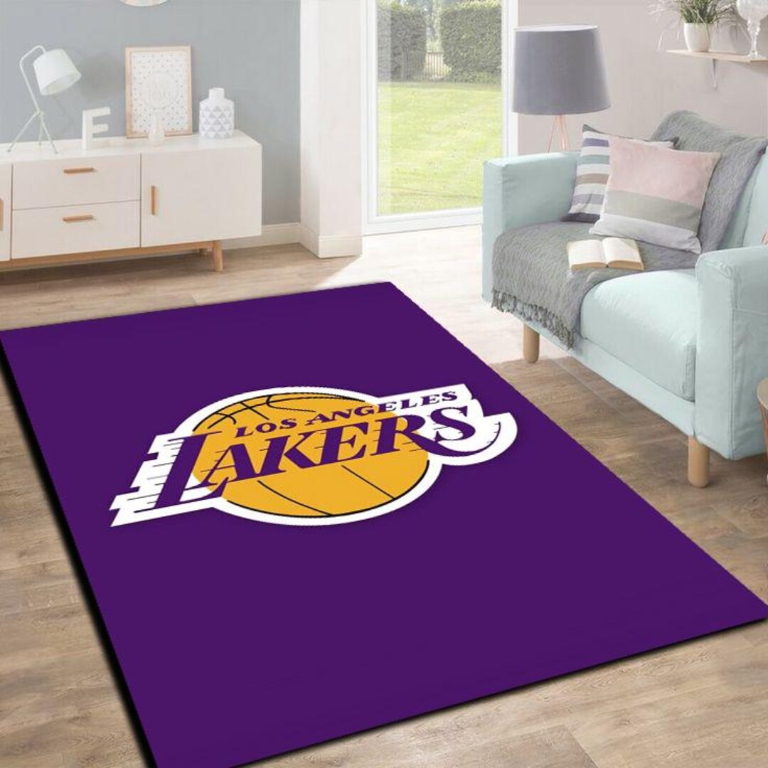 Los Angeles Lakers Rug, , Basketball Rug, Sports Rug, NBA Fan, Lakers ...