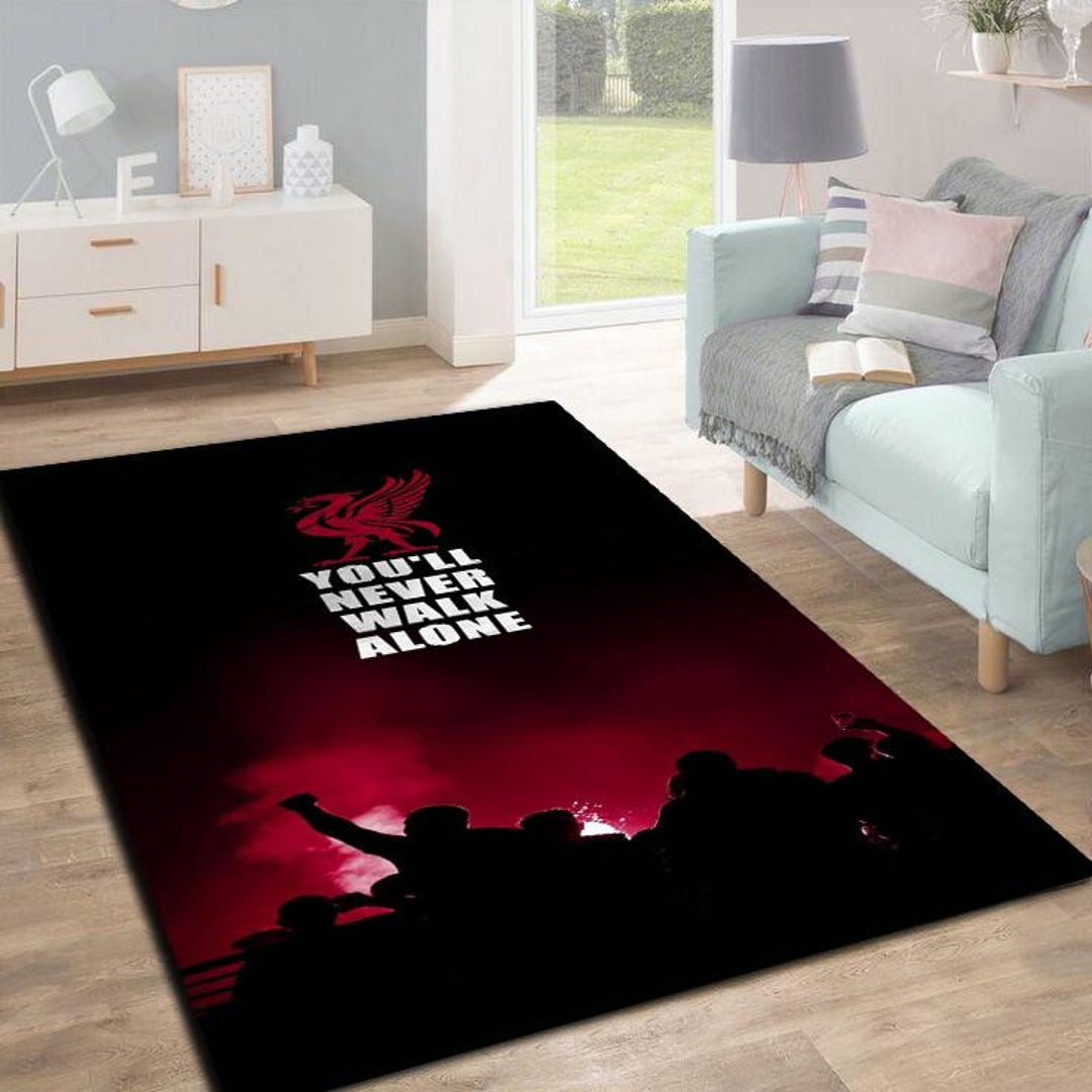 Liverpool Rug, Football Rug, Anfield Rug, Modern Rug, Antislip Rug ...