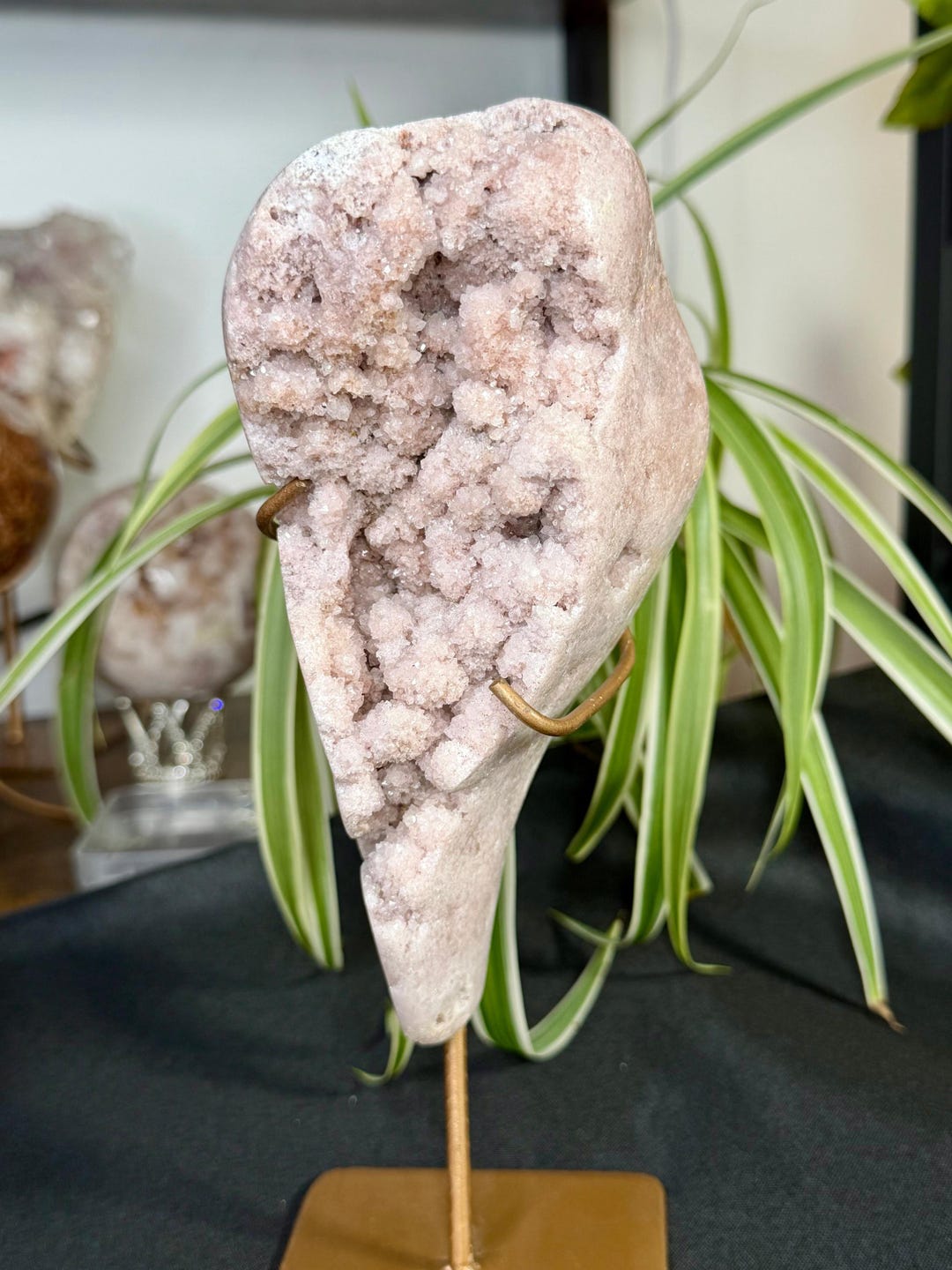 Pink Amethyst Crystal on Stand | Raw Free Form (801g) - Etsy