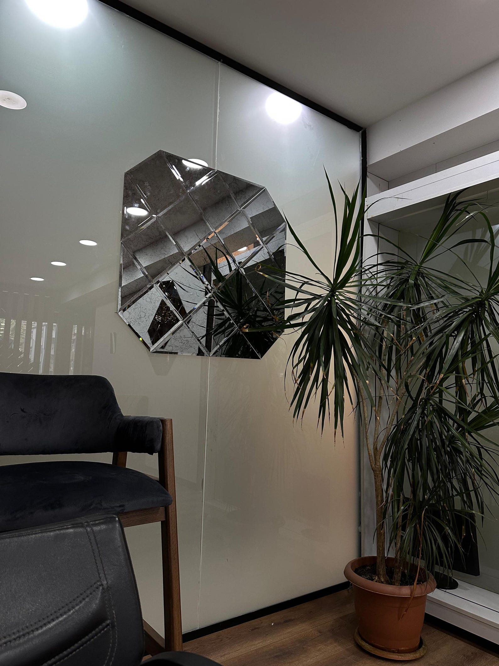 Mirror Wall Art, Geometric Wall Mirror, Mirror Wall Decor, Decorative ...