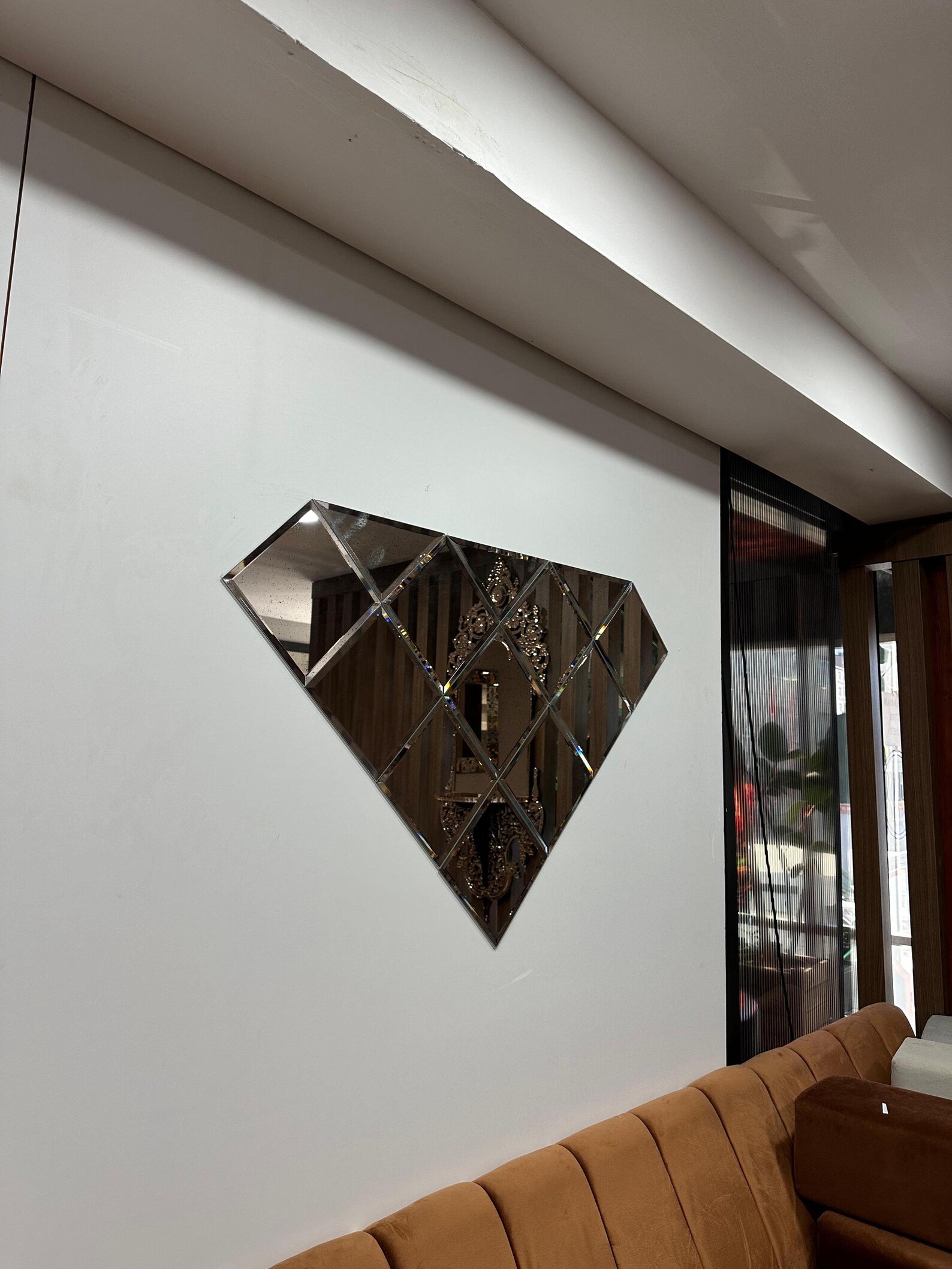 Mirror Wall Art, Geometric Wall Mirror, Mirror Wall Decor, Decorative ...